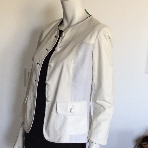 Lafayette 148 New York | Jackets & Coats | Lafayette 48 White Kid ...